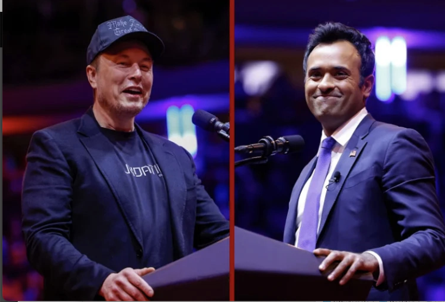 Elon Musk e Vivek Ramaswamy Assumem a Liderança do Departamento de ...